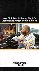 94K views · 2.4K reactions |  Joe Clair looks back on having the last TV interview w/ the late #BiggieSmalls and explains all the things that didn’t air in the documentary  Listen in  | Breakfast Club | Facebook