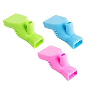 3pcs Faucet Extender for Boy Girl Sink Handle Extension Green Blue Pink Easy Attachment for Convenient Hand Washing Standard Faucets