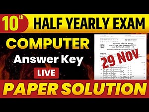 RBSE Class 10 Information Technology Half Yearly Paper Solution | Class 10th Paper Answer Key 2025
