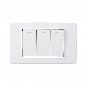 [Hot Item] White The Philippines Thailand 3 Gang 1 Way or 2 Way Push Button Tactile Switch