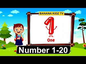 number 1-20 | Counting 1 to 20 | numbers 1-20 chart |@bananakidztv