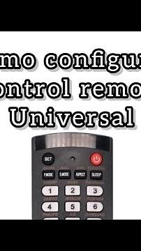 How to program the AD-UL038 universal remote control for Kalley Smart TV