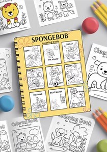 Spongebob Coloring Book - Printable PDF for Kids - Etsy Australia