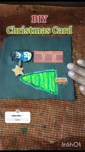 DIY Christmas crad #christmas #card #diy #handmade