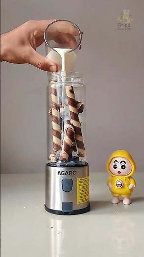 🍫 Choco Rolls in Blender 😋 #mixergrinders #satisfying