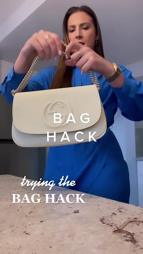 it worked! #baghack #shortenstraps