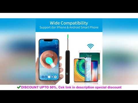 Smart Visual Ear Cleaner with Camera Wax Remover Tool Stick Otoscope 1080P HD Earpick Endoscope