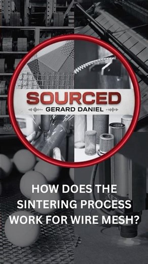 How does the sintering process work for wire mesh? | Gerard Daniel