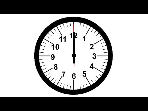 🎬 🕰️ 12-Hour Analog Clock with Tick-Tock | Classic Stopwatch without Alarm | The Timer