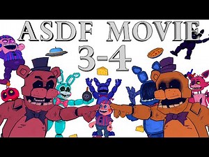 Five Nights At Freddy's Retro Animatronics ASDF Movie 3 and 4 Animated