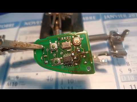 RÉPARATION TELECOMMANDE JAGUAR X-TYPE : changer les 4 boutons.