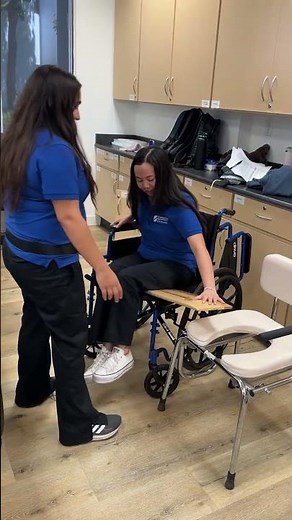 Occupational Therapy Assistant students practice proper transfer techniques! 🛏️🚽