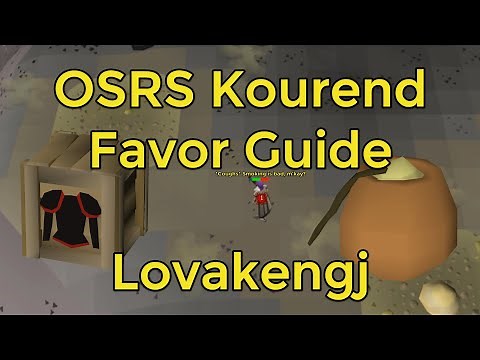 OSRS - Lovakengj Favor Guide