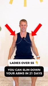 Use these 4 steps for a 21 day arm slimming challenge! #armworkouts #armtoning #fitnesstips #seniorfitness | Grow Young Fitness