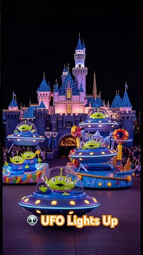 Disneyland Parade Toy Story Aliens 👽 UFO Lights Up #Shorts