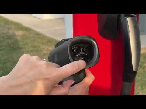 How to charge a Cadillac OPTIQ at a Tesla Supercharger