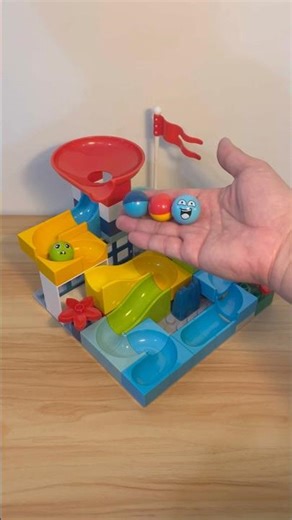 Marble Run ASMR 07c 12 🔴🔵🟡 #marblerun #asmr #MarbleRunASMR