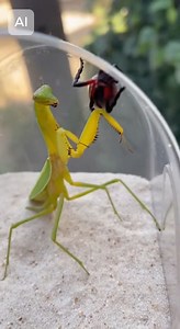 76K views · 454 reactions | The Apex Predator made one fatal error. This Wolf Spider flipped the entire script and took the throne. #PrayingMantis #WolfSpider #Insecta #SurvivalClash #TerritoryWar ⚙️ AI-generated dramatization — Extreme insect encounters should be handled responsibly. | Golden moments | Facebook