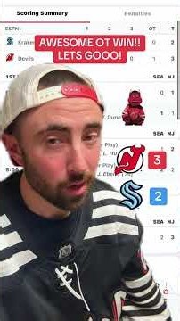 Devils beat the Kraken 3-2!! Let’s gooo! Go Devils!!! #njdevils #shorts #hockey