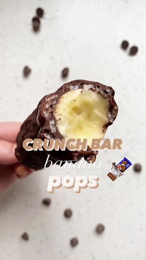 Frozen Crunch Bar Banana Pops Recipe