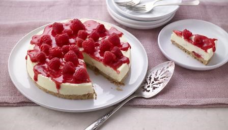 White chocolate and raspberry cheesecake recipe