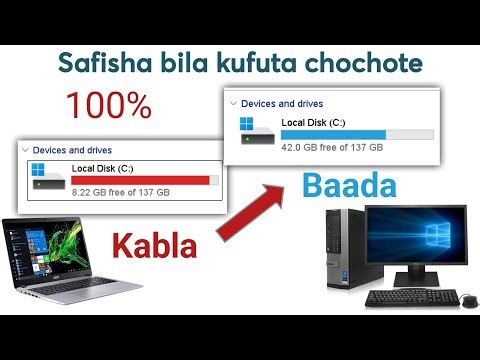 Clean Local Disk C without deleting anything on the computer / pc / desktop