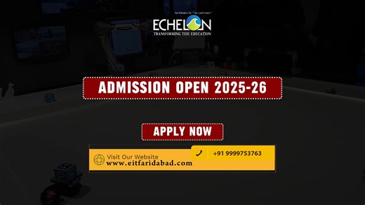 🚀 Shape the Future with B.Tech in Mechatronics! 🤖 At Echelon Institute of Technology, we don’t just teach engineering—we build innovators. 🎓 B.Tech in Mechatronics is the perfect fusion of mechanical, electrical, computer, and control engineering. From robotics and automation to intelligent systems, this interdisciplinary course opens doors to the industries of tomorrow. ✨ Why Choose Echelon for Mechatronics? 🔧 Industry-aligned curriculum with hands-on training 🧠 Access to state-of-the-art 
