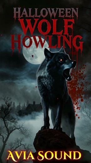 Halloween Wolf Howling Sound effect #shorts #wolf #halloween