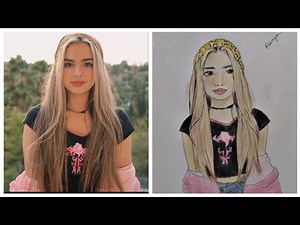 Mon dessin sur le portait de Addison Rae