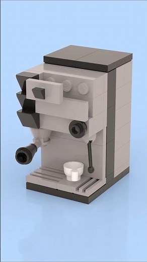 LEGO Mini Espresso Machine ☕🌟 Tiny Build for Coffee Lovers! 🧱 #legoshorts #legomoc #legoanimation