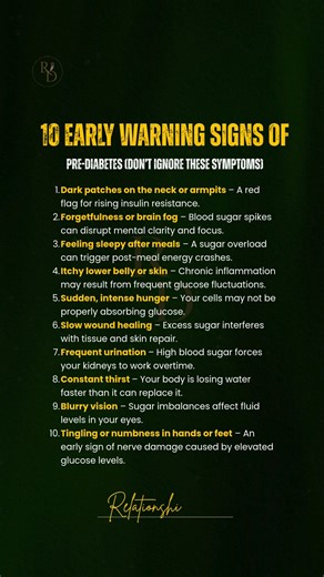10 Early Warning Signs of Pre-Diabetes (Don’t Ignore These Symptoms) | Relationship guide