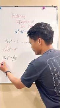 Factoring Difference of Two Squares