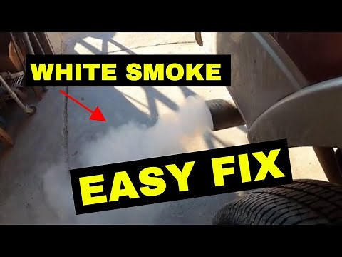 This is why you have white SMOKE coming from your EXHAUST~~~~TUTORIAL easy FIX