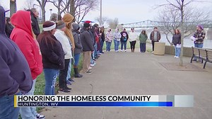 Huntington community hosts homeless memorial after 'longest night'