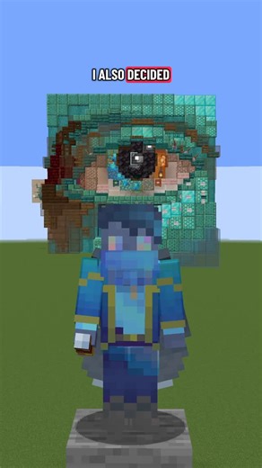 Bismuthief on Instagram: "Making a dragon eye with a whole lot of perspective tricks in Minecraft Did the scale surprise you? #minecraft #minecraftbuilds #fyp #minecraftbuildhacks"