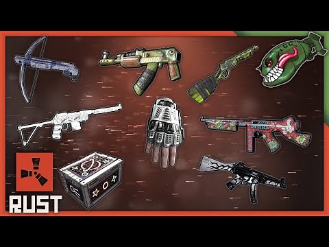 Rust Skins | Banger Thompson, Comics SAR, Fish AK, Quarantine Mp5, Toxic Wolf Pump #240