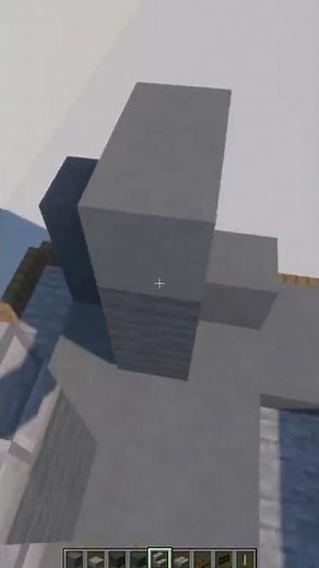 Minecraft: How to Build a Futuristic City Mini Biome #Shorts