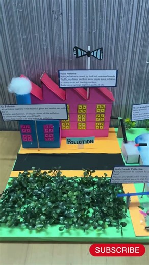 Types of pollution model #komodocraft #scienceproject #schoolproject