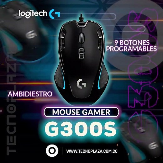Mouse Gamer Logitech G300S ¡Potencia y precisión para tus juegos!