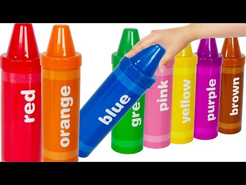 Best Learning Video for Toddlers Learn Colors with Crayon Surprises!