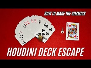 Houdini Deck Escape 🪄 HOW TO MAKE THE GIMMICK #tricks #magic #tutorial