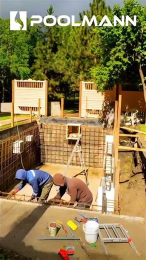 Бетонный бассейн под ключ: таймлапс строительства #poolmann