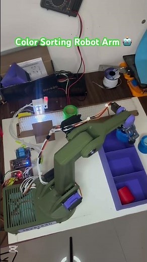 Color Sorting Robot Arm | Automation Project | DIY