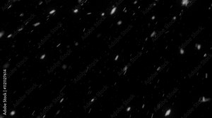 Snowfall overlay with falling snow for winter and Christmas video effects