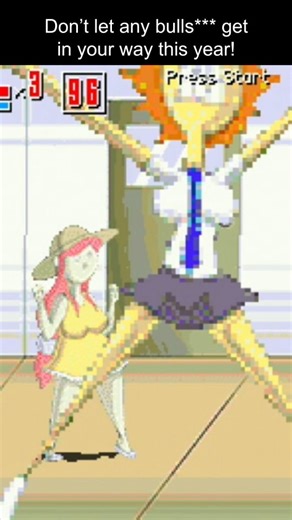 New Year, New You! Keep on walking forward! (a scene from my old Porkchop 'n Flatscreen game for Openbor.) #porkchopnflatscreen #anime #animation #openbor #gaming | Emezie