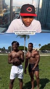 Ashton Hall wanted to race Speed & got cooked everytime 😭😭 #cloutynaz #ishowspeed #speed #ashtonhall #reaction #race #running #training #exposed | Clouty Naz