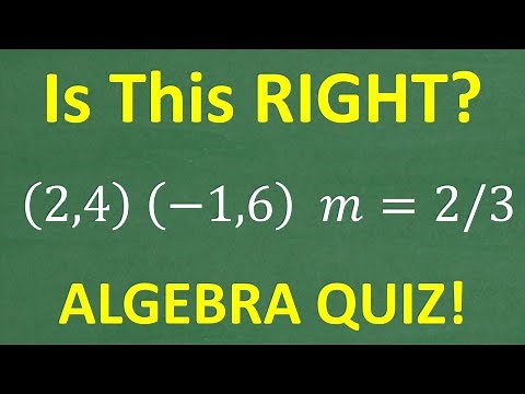 Find the Slope Between Two Points! Test Your Algebra Skills!