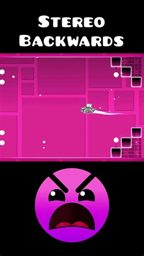 Stereo backwards in Geometry Dash 💀 #geometrydash #trending #robtop #deluxe12 #feedshorts #fyp