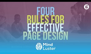 Mind Luster - Learn Four Rules for Effective Page Design