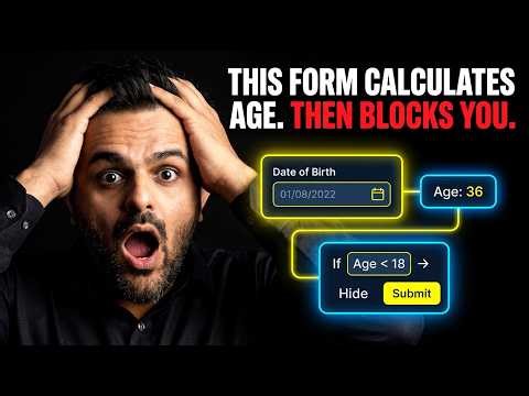 Calculated Fields in MakeForms: Real-Time Age Check Tutorial